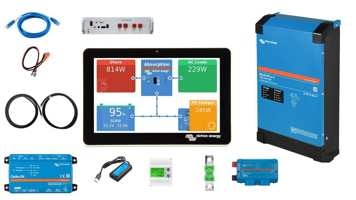 %Aktion% Set EFH 1 Phase 5KW h Akku 3kva Multiplus-II